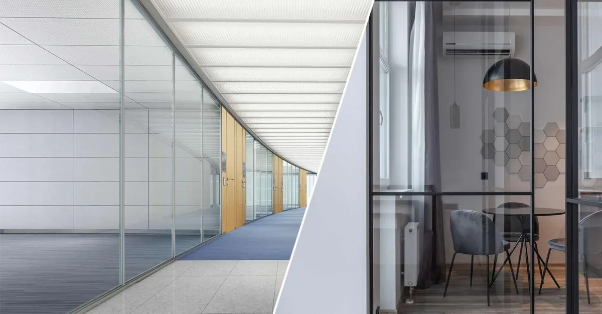 The elegance of interior design with glass wall panels - Urban Splatter